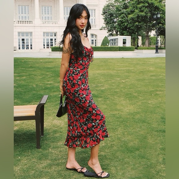 Realisation Par | Dresses | Realisation Par The Alba Floral Midi Dress ...